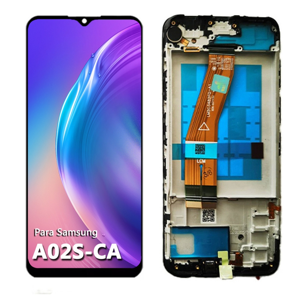 Tela Compativel Display Frontal Lcd Touch Para Samsung A02s C/aro + Pel 3D | Shopee Brasil