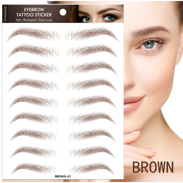 Adesivo De Sobrancelha 4d Cabelo Como Sobrancelhas Maquiagem à