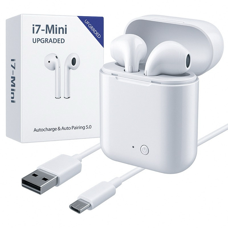 Fone de Ouvido Bluetooth sem Fio I7-MiNi Upgraded Android Ios Bluetooth ...