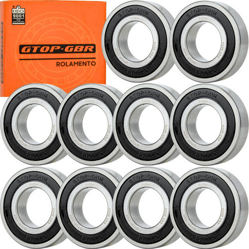Kit 10 Rolamentos 6206-2rs 62x30x16 GTOP GBR | Shopee Brasil