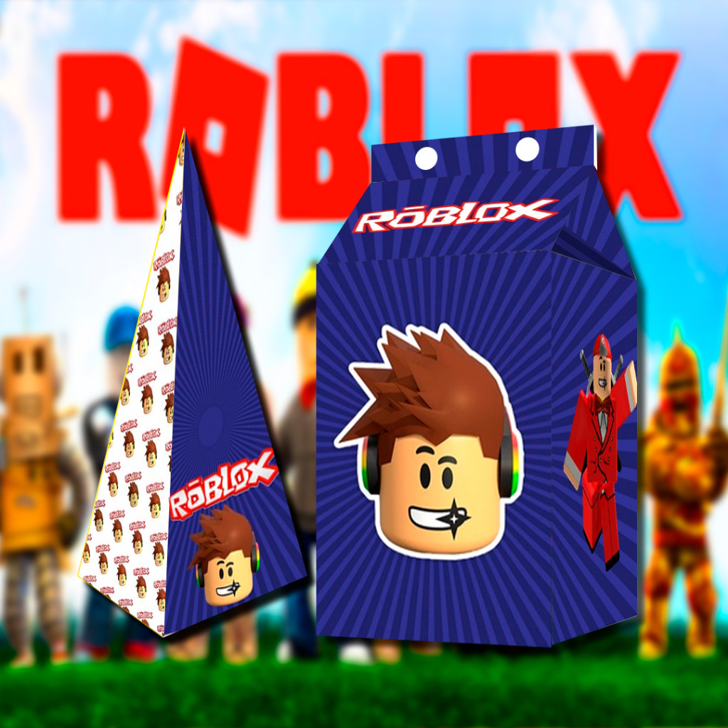10, 20, 30, 40 UNIDADES ROBLOX KIT FESTA LEMBRANCINHAS MILK E PIRÂMIDE ...