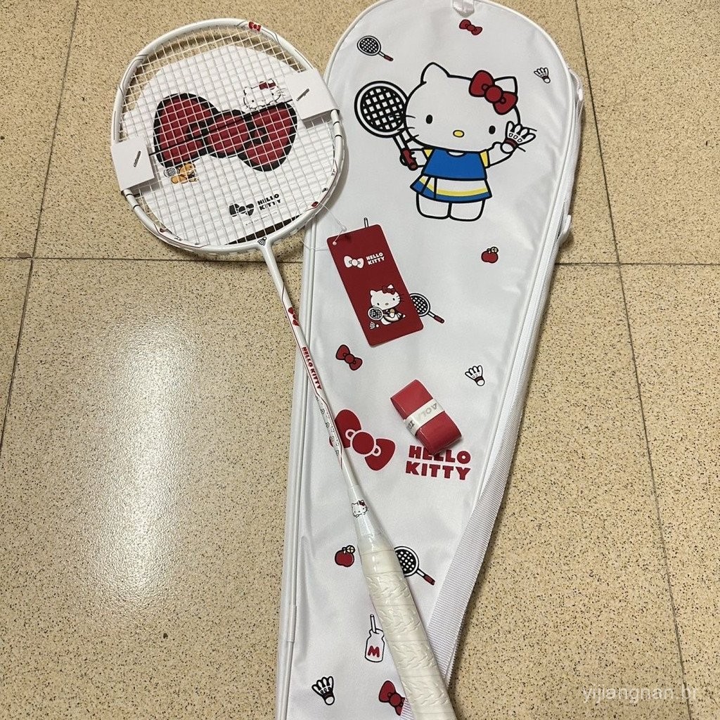 Raquete de Badminton Hello Kitty Comemorativa Fofa para Estudantes ...