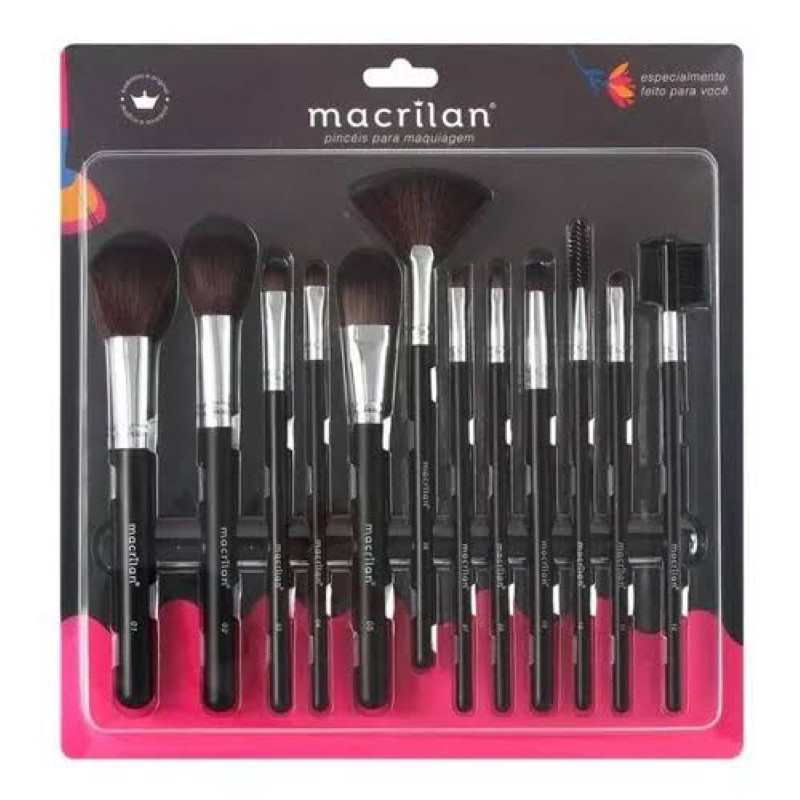 Kit de Pincéis KP9-1A Macrilan Preto | Shopee Brasil
