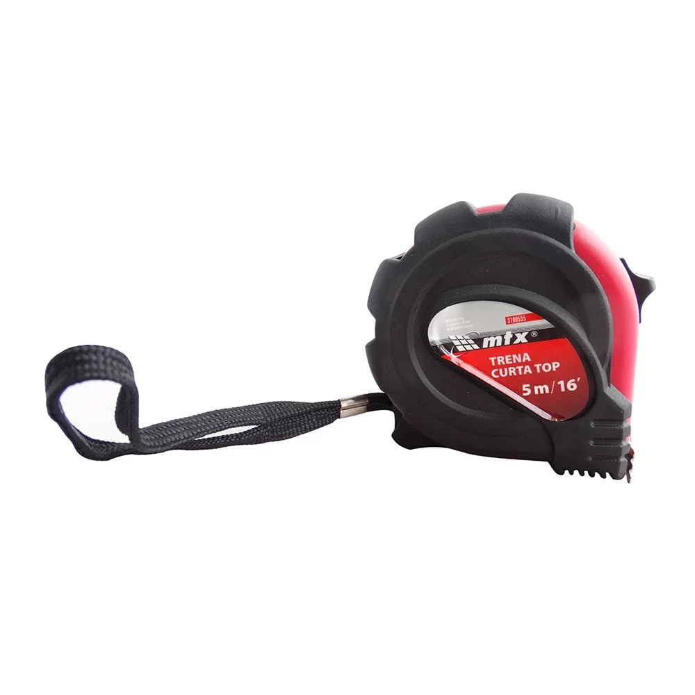 Trena Manual MTX com Trava 5 Metros x 25mm Emborrachada | Shopee Brasil