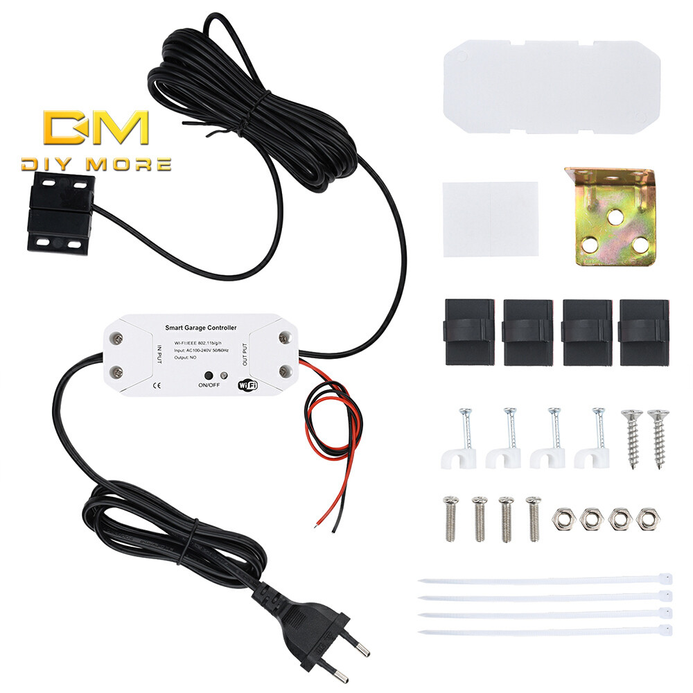 DIYMORE AC 100-240V Funciona Com Tuya Smart Control WiFi Controlador De Porta De Garagem ...