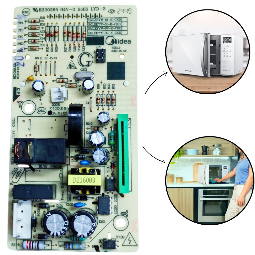 Placa De Microondas Panasonic Com Display Nn-st65 127v~220v | Shopee Brasil