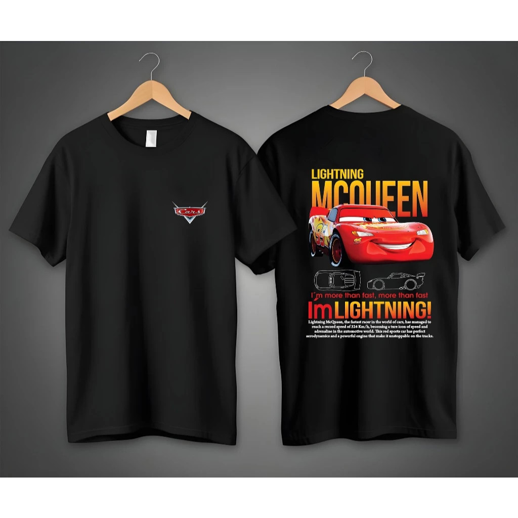 Camiseta Cars Relâmpago Mcqueen 100% Algodao Estampa Grande | Shopee Brasil
