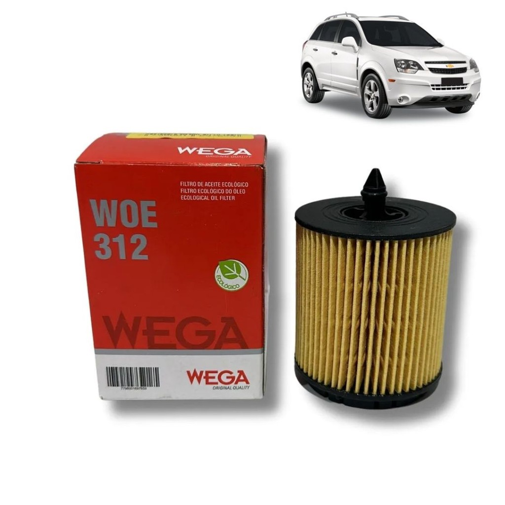Filtro de Óleo Captiva 2.4 16 valvulas 2009... | Shopee Brasil