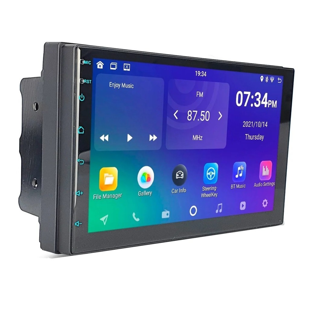 Central Multimidia Universal 2 Din 7 Pol Android 2/32Gb GPS Carplay - 701KC First Option ...