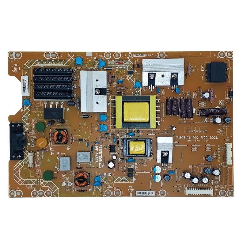 PLACA FONTE PHILIPS 715G5194-P02-W20-002S 32PFL4007 CONECTOR LED GR | Shopee Brasil