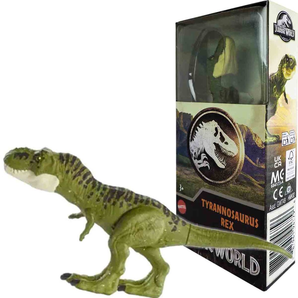 Jurassic World Mini Boneco Dinossauro Tiranossauro Rex - Mattel HMK82 | Shopee Brasil