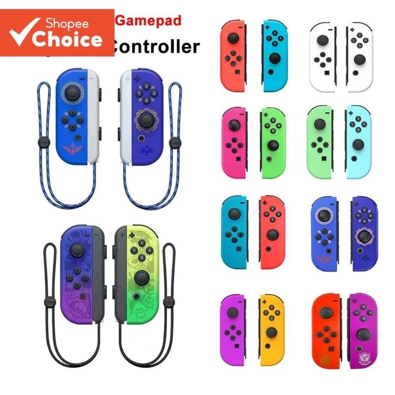 Gamepad Para Nintendo Switch Controle Joystick Joycon ROXO/VERDE VERDE ...