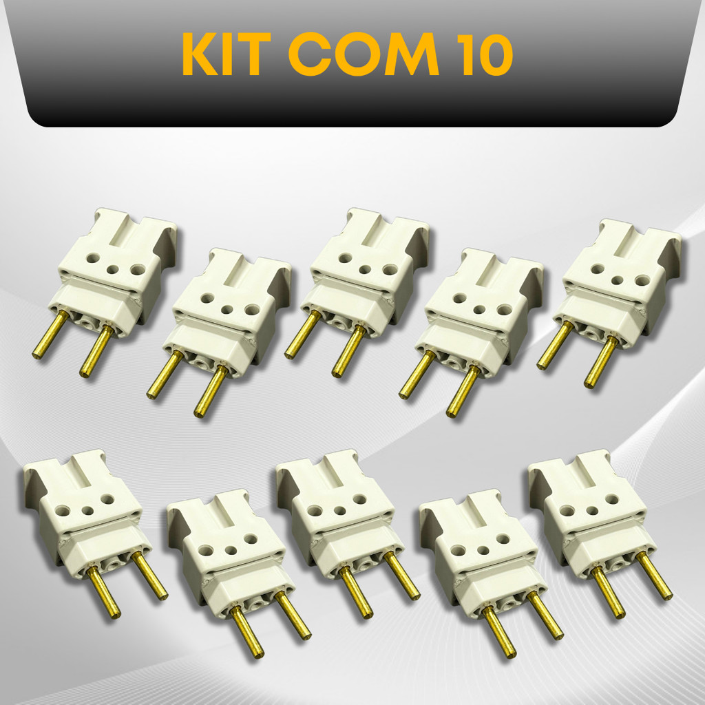 ADAPTADOR PARA TOMADA 10A 20A SUPER BOB TE BENJAMIN 110V 220V - KIT COM ...