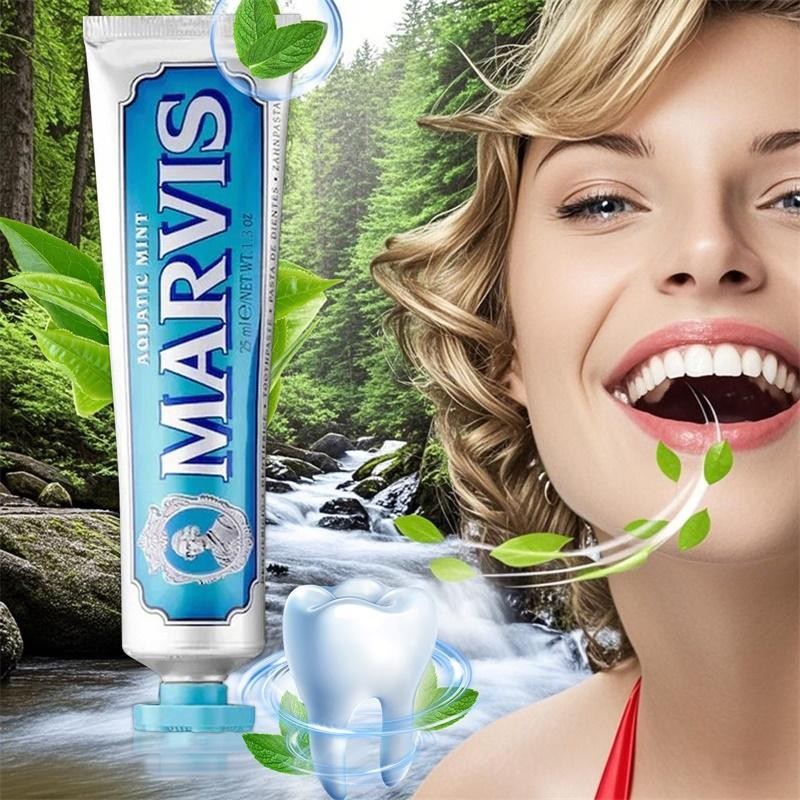 Marvis Pasta De Dente Mini Hortelã Fresco Mau Hálito Portátil Limpeza ...