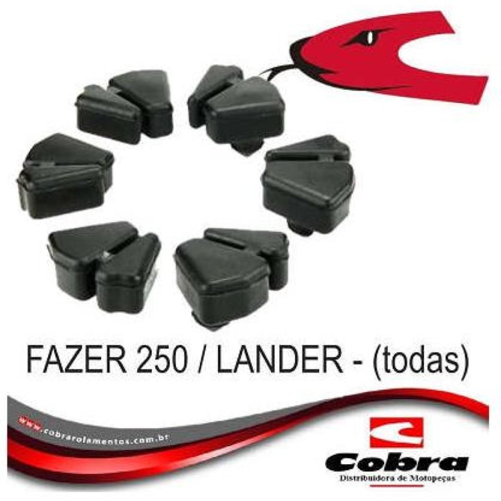 Coxim da coroa Yamaha Ys 150 Fazer 2013 a 2024 COBRA CXR9 | Shopee Brasil