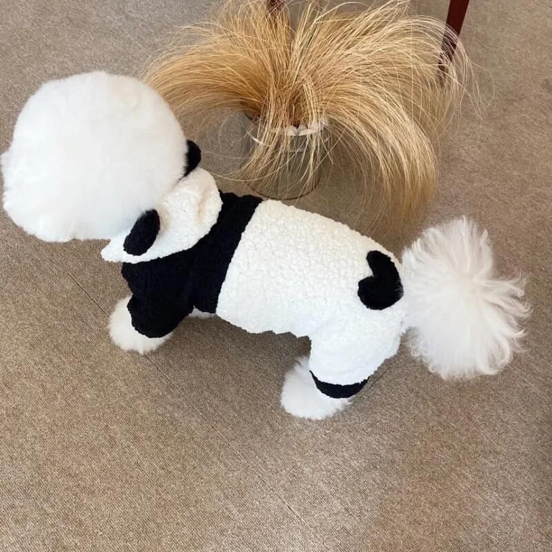 Nova Chegada Outono/Inverno Panda Transformado Cão Roupas De Quatro ...