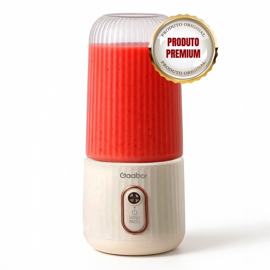 Liquidificador Portátil Pocket Gaabor Blender 350ml + 280ml USB Bivolt ...
