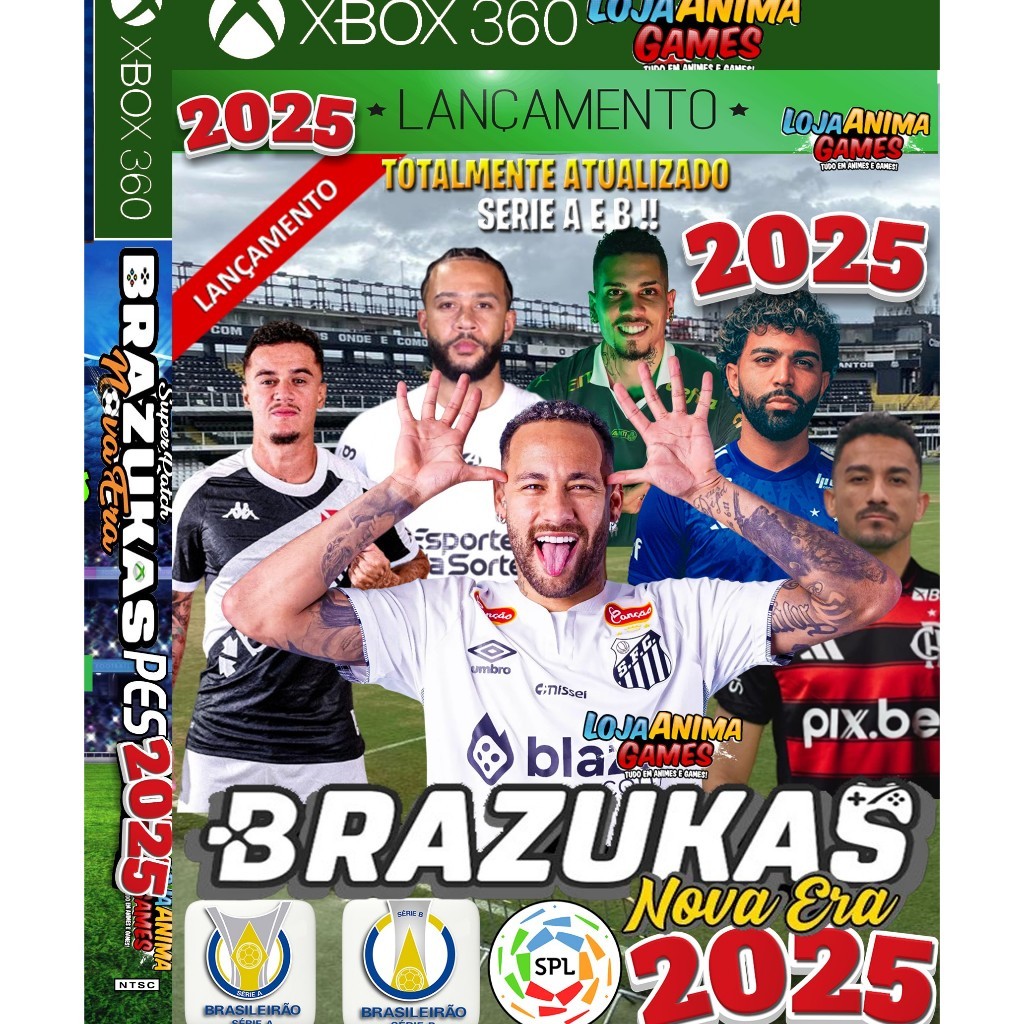 Pes 2025 Xbox 360 Neymar Super Atualizado Desbloqueado | Shopee Brasil
