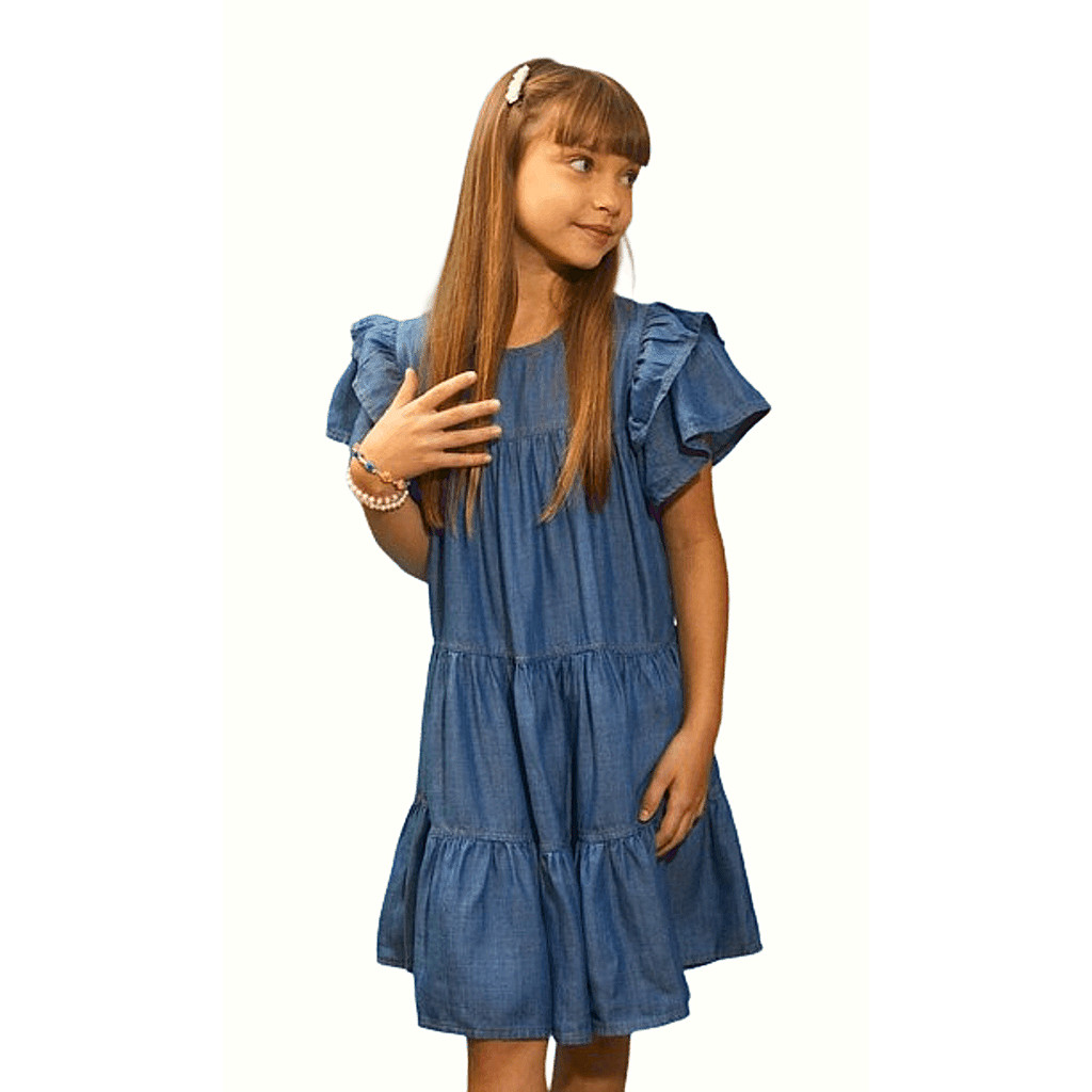 VESTIDO JEANS LIOCEL INFANTIL TRÊS MARIAS OPERA KIDS | Shopee Brasil