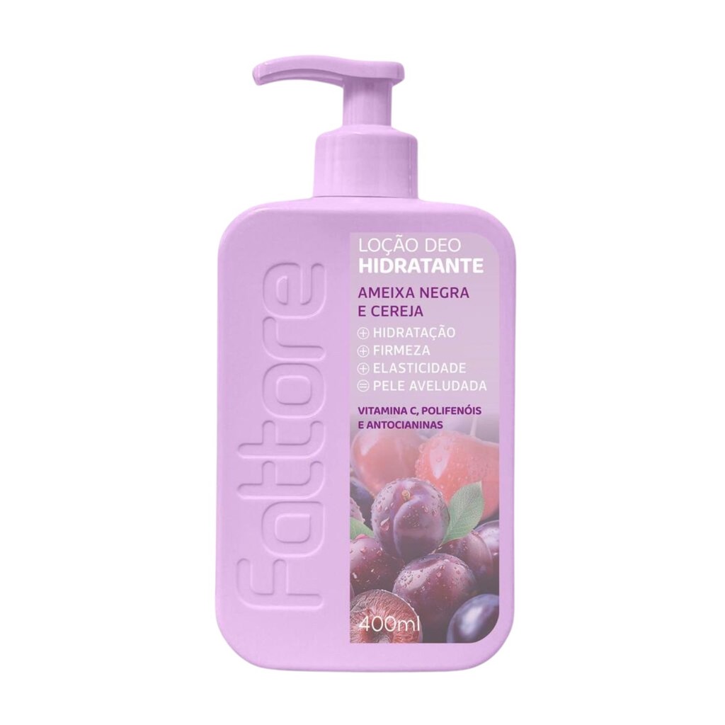 Fattore Loção Deo Hidratante Corporal 400ml – Hidratação com Ameixa e ...