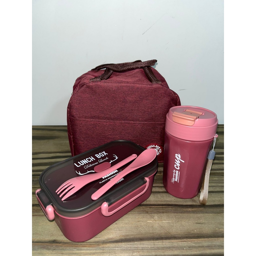 Kit de Marmita 5 Peças 1 Marmita - 1 Bolsa térmica em tecido - 2 ...