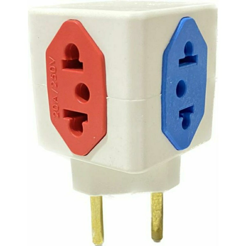 Adaptador Tomada Cubo 4 Entradas 10A / 20A Benjamin Multiuso Plug ...