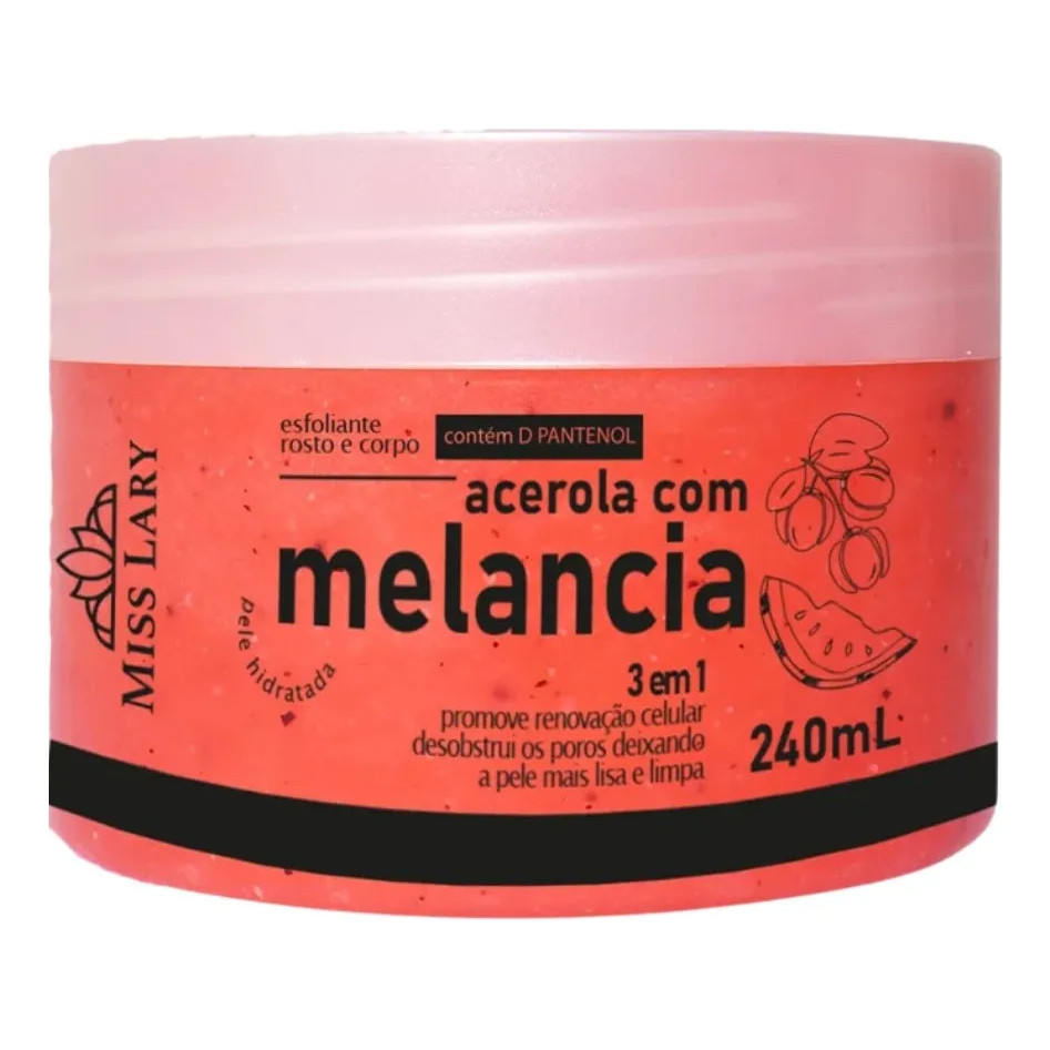 Esfoliante Corporal E Rosto 240ml - Miss Lary | Shopee Brasil