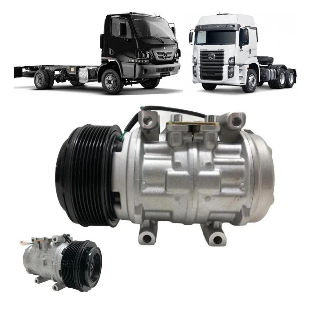 COMPRESSOR 10P15 4 PASSANTE MERCEDES BENZ ACCELO / VOLKSWAGEN ...