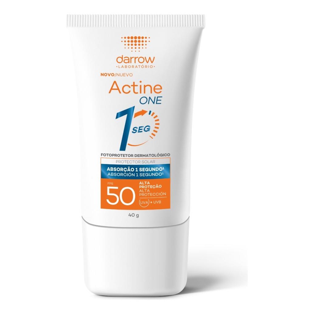Protetor Solar Actine One FPS 50 40g Darrow | Shopee Brasil