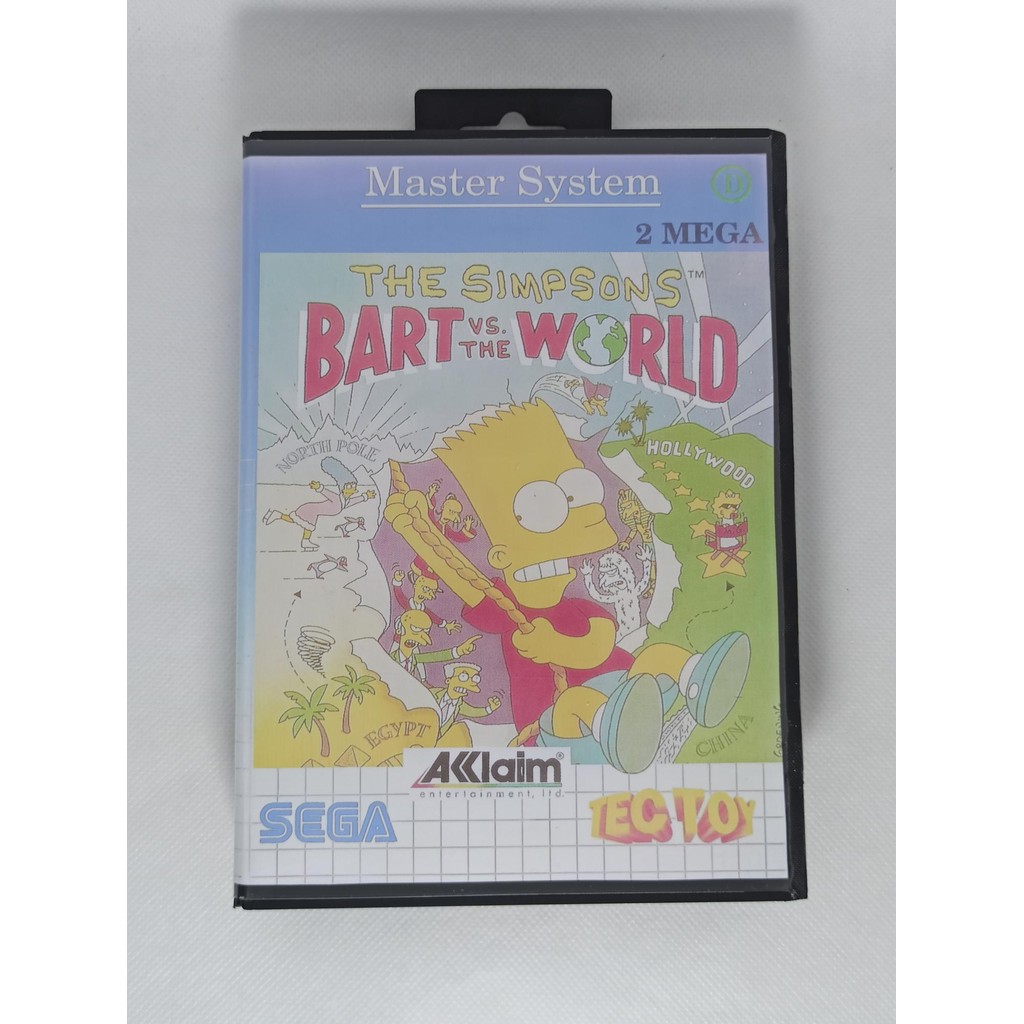 Jogo The Simpsons: Bart vs the World - Master System | Shopee Brasil