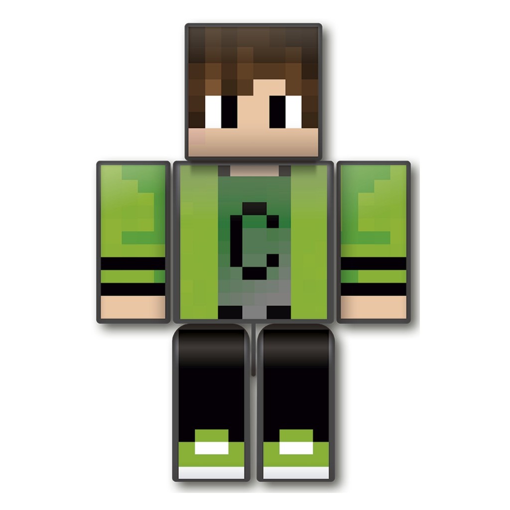 Boneco Minecraft 35cm Articulado Cadres, Lopers, Problems ou Athos | Streamers Youtubers ...