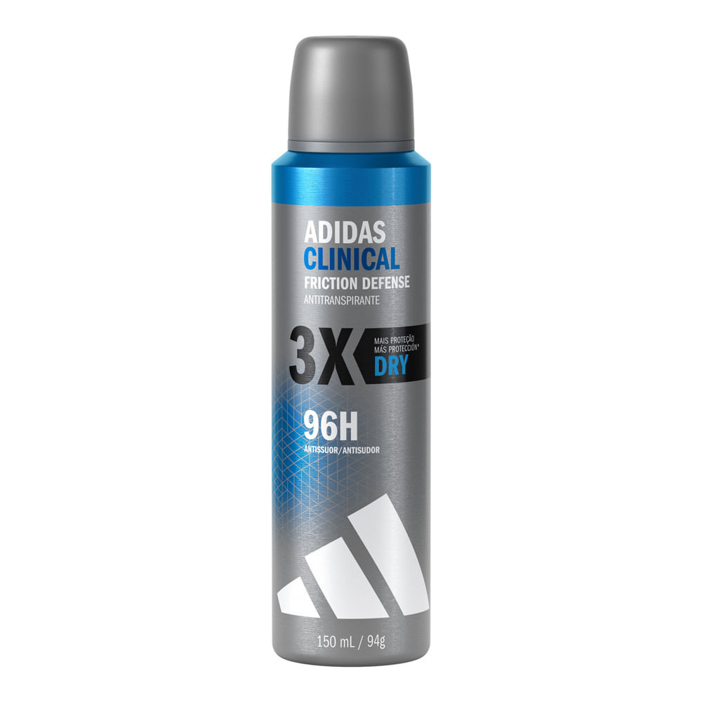 Desodorante Adidas Clinical Men Friction Defense Aerosol Dry 96h ...
