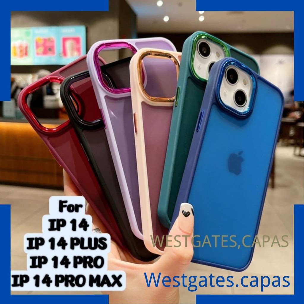 Capa Space Acrilico fosca Colorida Comaptivel IPhone 14 14 max 14 pro 14 pro max | Shopee Brasil