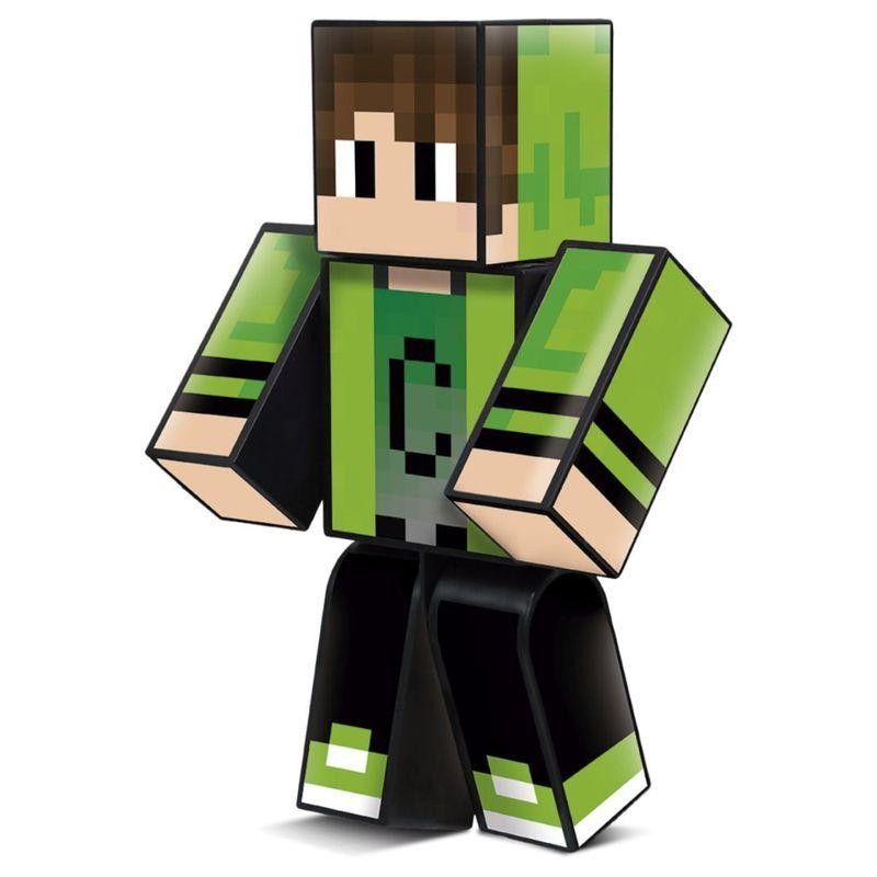 Boneco Cadres Youtuber Gamer Skin Minecraft 25cm Articulado Algazarra ...