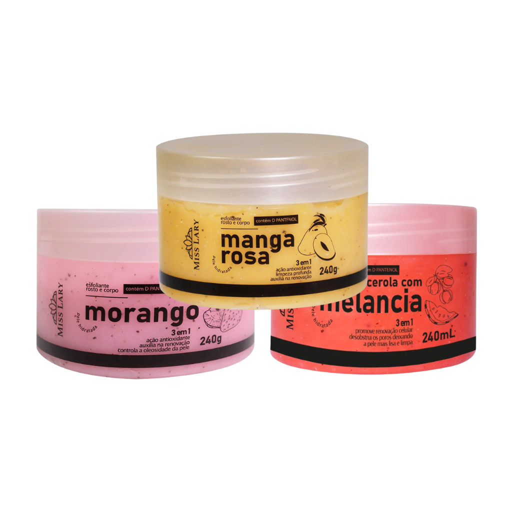 Esfoliante Corpo e Rosto - Miss Lary | Shopee Brasil