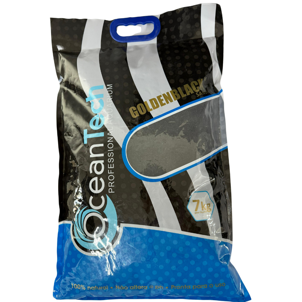 Substrato Inerte Ocean Tech Golden Black 7kg Preto 1-2mm | Shopee Brasil
