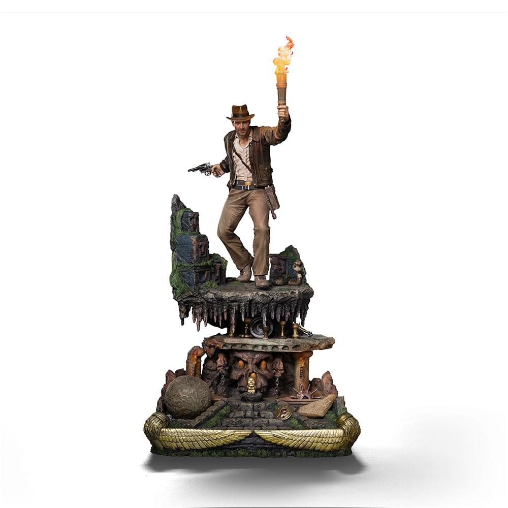 Indiana Jones Deluxe Indiana Jones Scale 1/10 Iron Studios | Shopee Brasil
