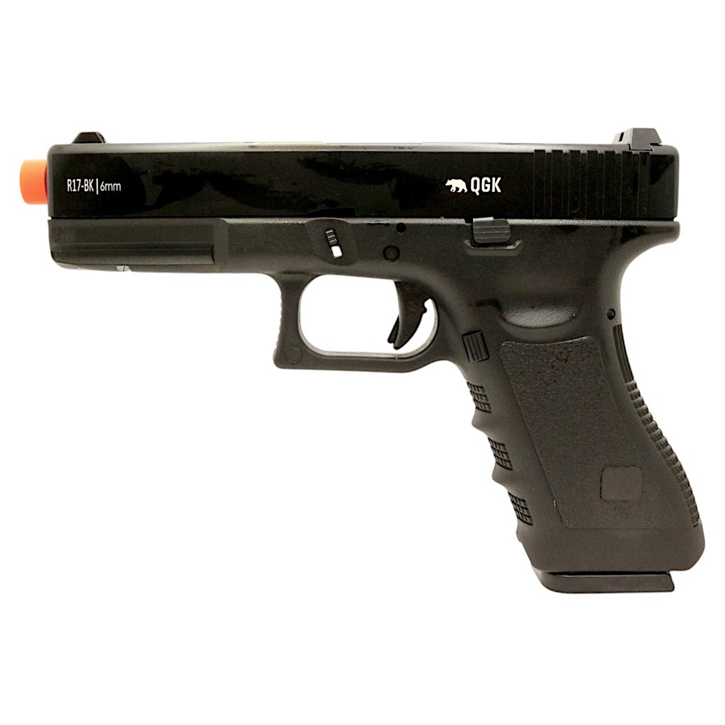 Pistola de Airsoft QGK GBB Green Gas Army R17 Slide Metal Blowback - BK ...