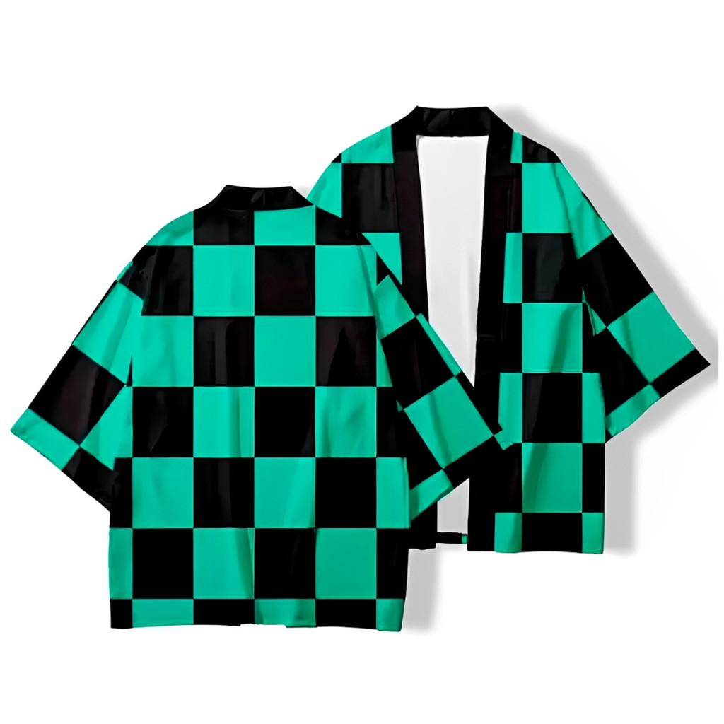 Kimono Haori Tanjiro Kamado Anime Demon Slayer | Shopee Brasil
