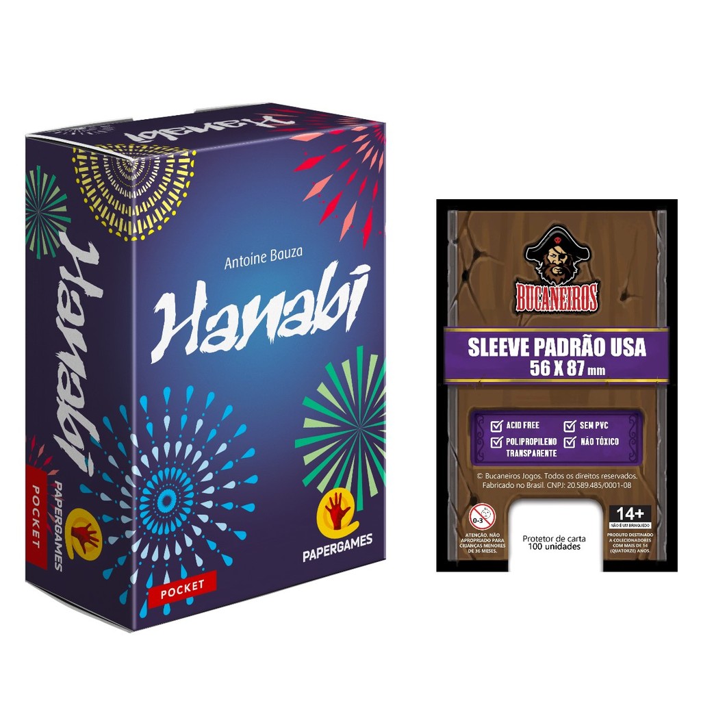 Jogo De Cartas Hanabi Linha Pocket Boardgame Papergames | Shopee Brasil