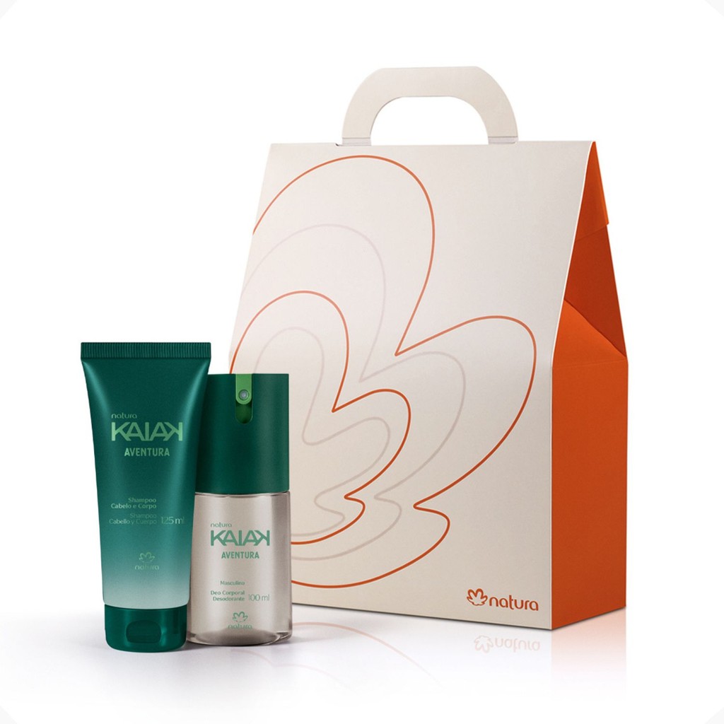 Presente Natura Kaiak Aventura Shampoo Cabelo E Corpo e Desodorante ...