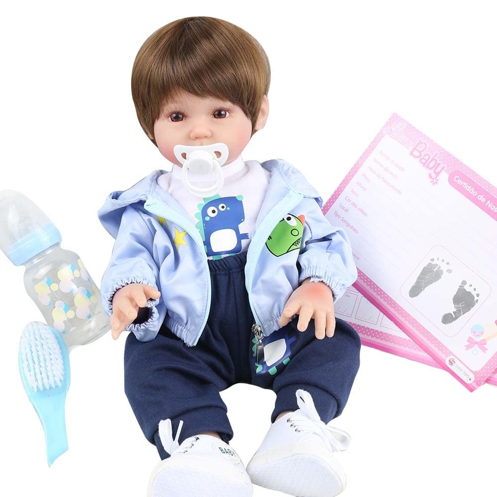 Boneco Reborn - Adam - Laura Baby - Shiny Toys | Shopee Brasil