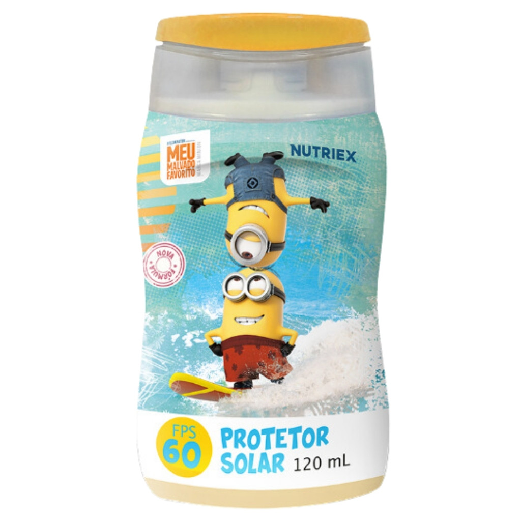 Protetor Solar Infantil FPS 60 Kids Minions Disney 120ml | Shopee Brasil