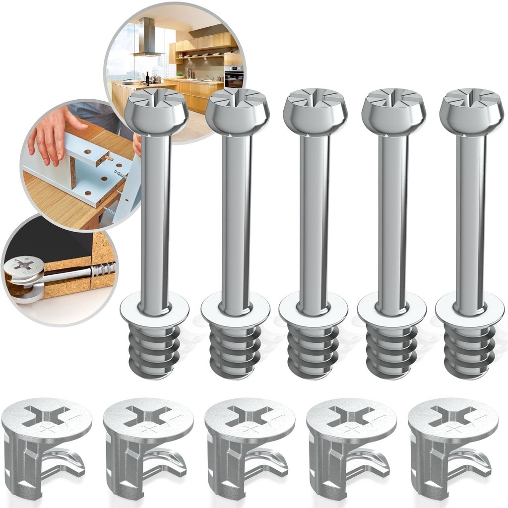 Kit 20 Minifix Girofix + Tambor Castanha 12x9mm Parafuso Universal ...