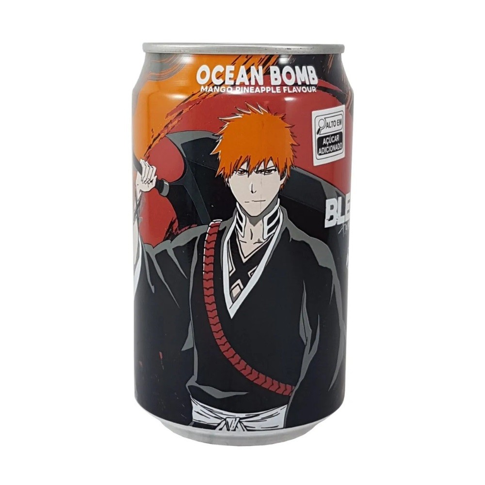 Refrigerante Ocean Bomb Lata 330 ml Sabor Manga com Abacaxi Bleach | Shopee Brasil