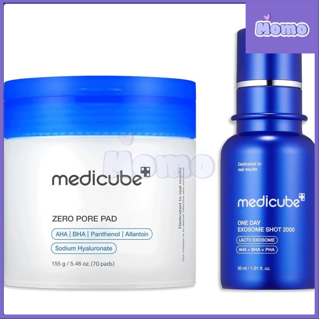 medicube Zero Pore Pads 2.0 E Exosome Shot 7500 PPM Spicule Soro Facial ...