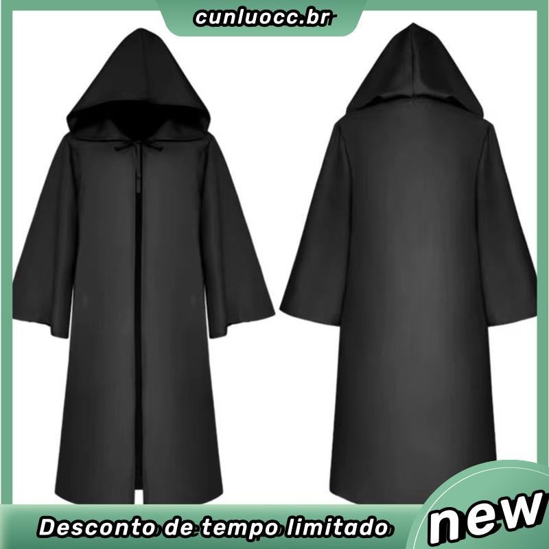 Star Wars Jedi Warrior Hooded Cloak Cape Robe Costume Festa Cosplay ...