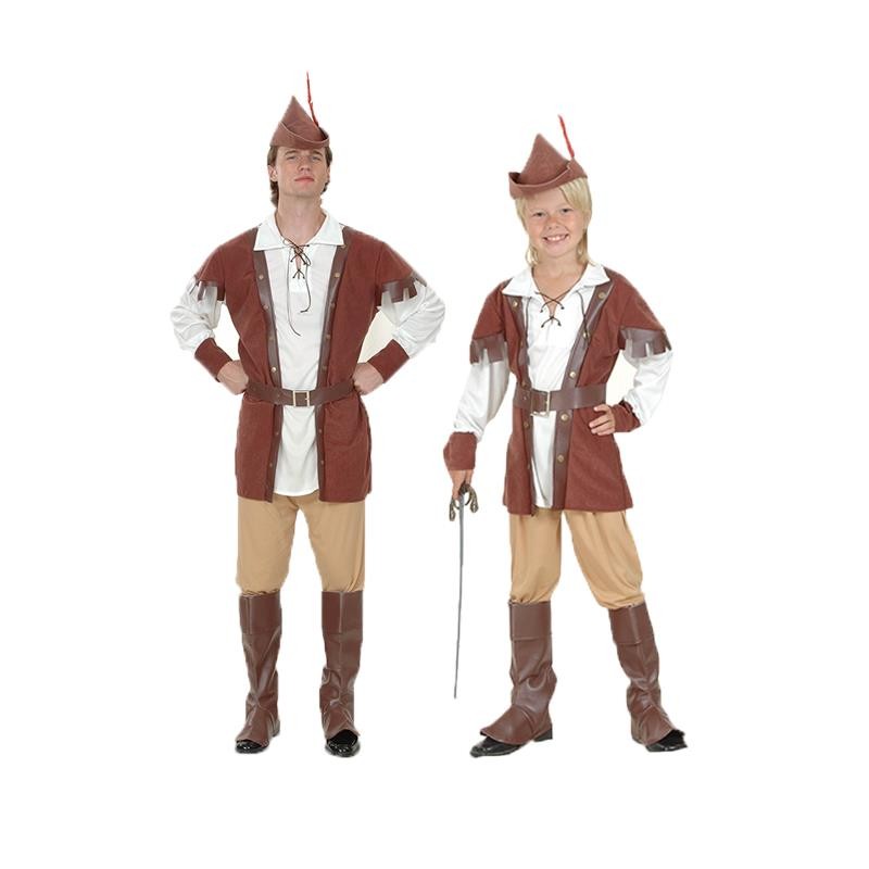 #ChildrenDia do jardim de infância cos peter pan caça pai-filho traje ...
