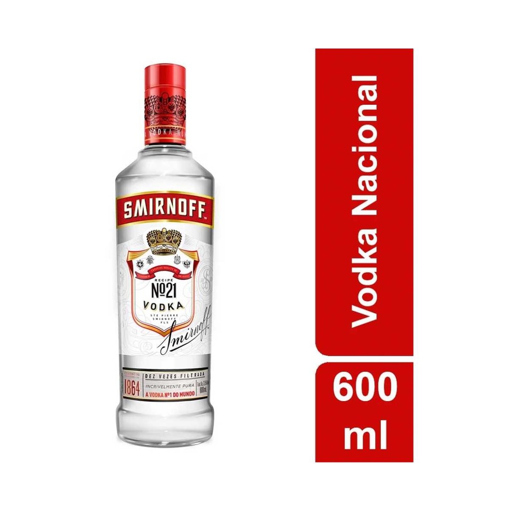 Vodka Smirnoff 600ml | Shopee Brasil