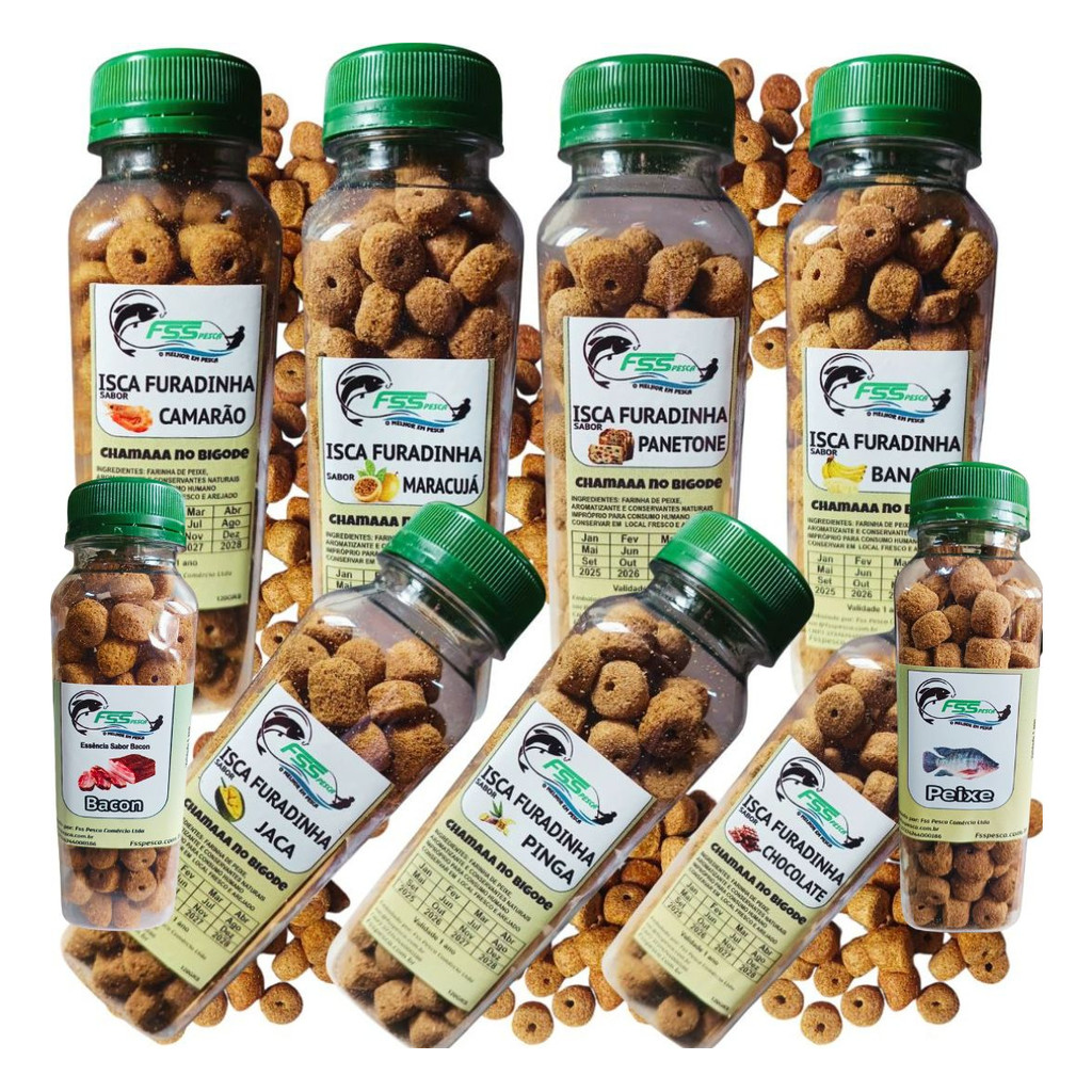 Racao Acquamil Furada Pesca Garrafinha Combo 10 Unidades | Shopee Brasil